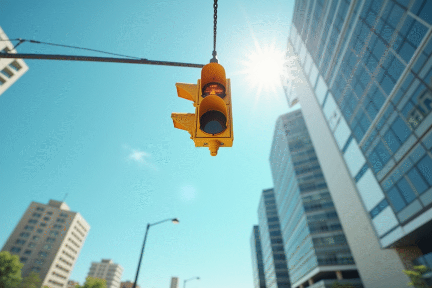 Feu de circulation jaune clignotant : fonctionnement et signification ...